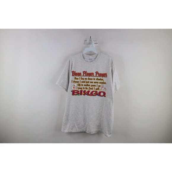 Vintage | Shirts | Vtg 9s Streetwear Mens Large Spell Out Bingo Player ...